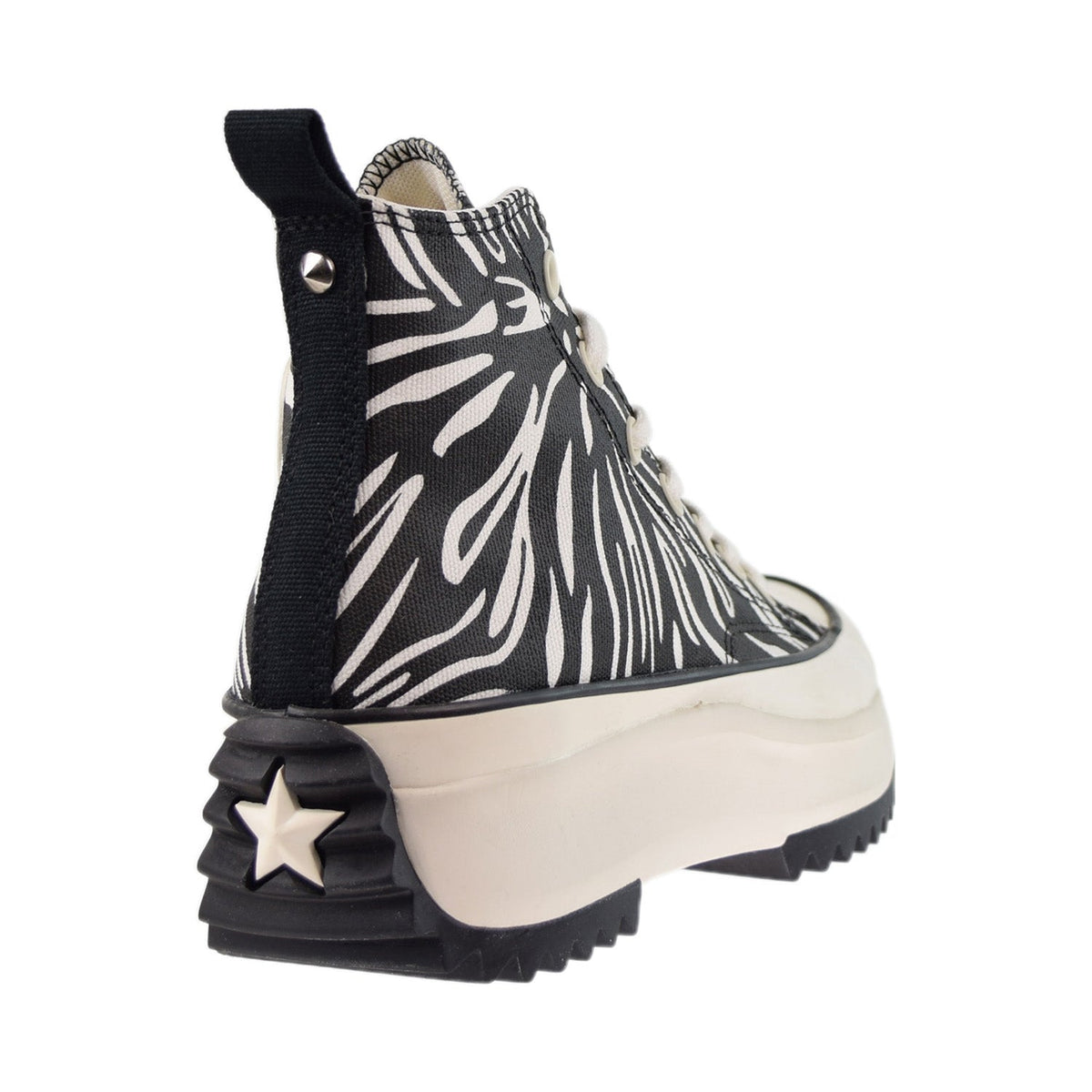 Converse Run Star Hike Platform Animalier High Zebra Men's Shoes Black ...