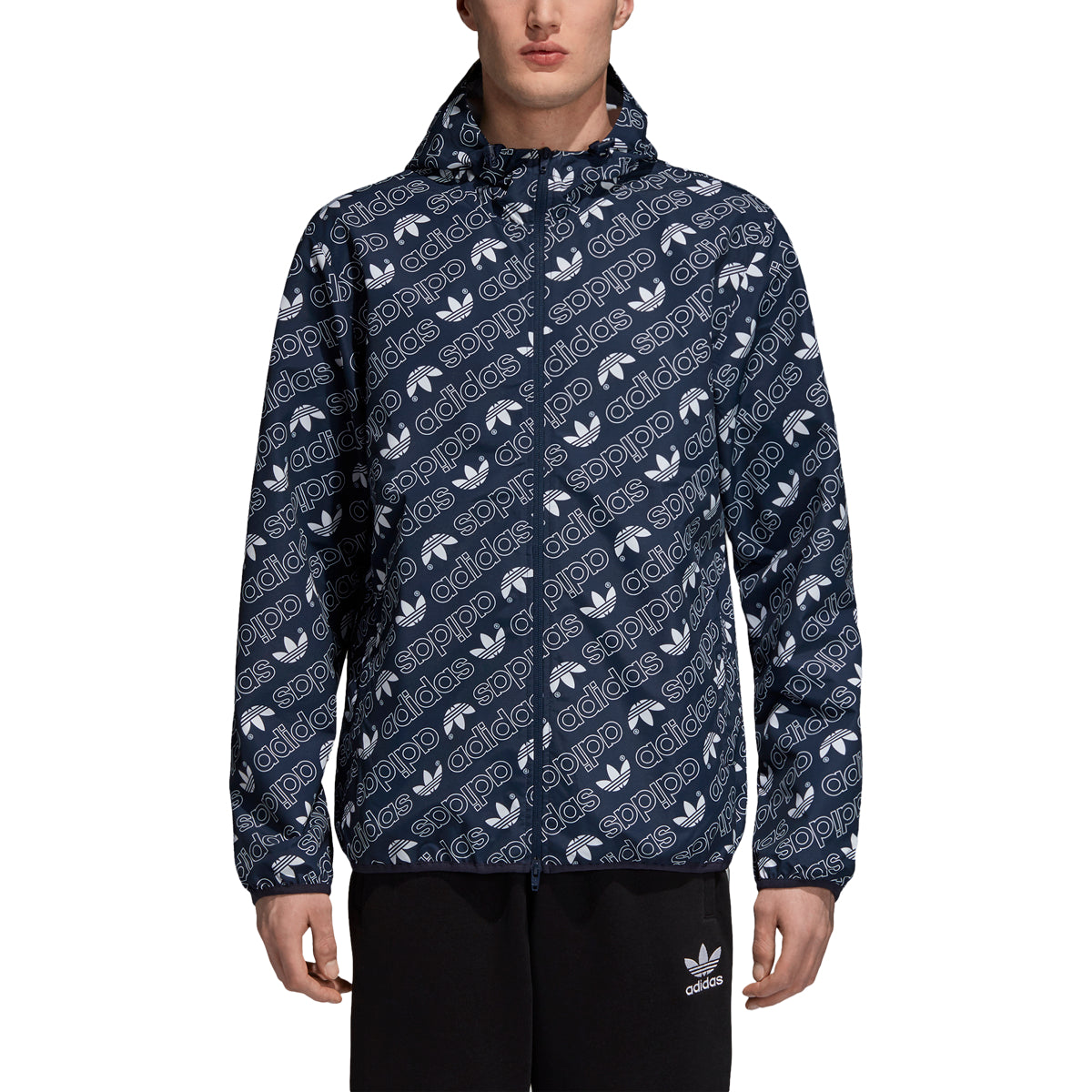 Adidas Men's Originals Monogram WB Jacket Collegiate Navy – Sports Plaza NY